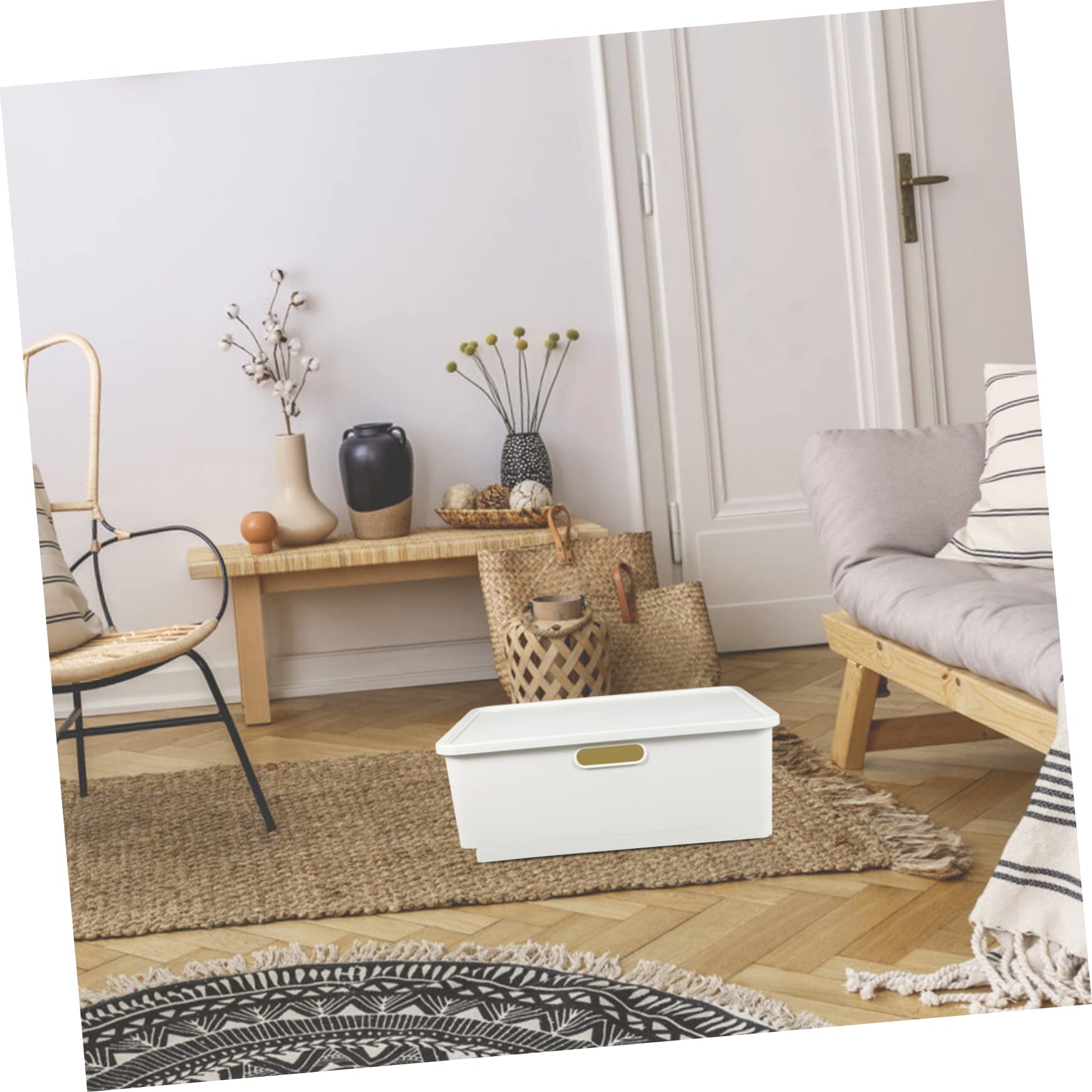 BESPORTBLE Storage Bin with Lid 1pc Box Box Japanese Storage Box Kids Organizer Bins Storage Bins with Lids Plastic Organizer Box Box Bin Organizer Sundry Box Desktop Sundries Bin