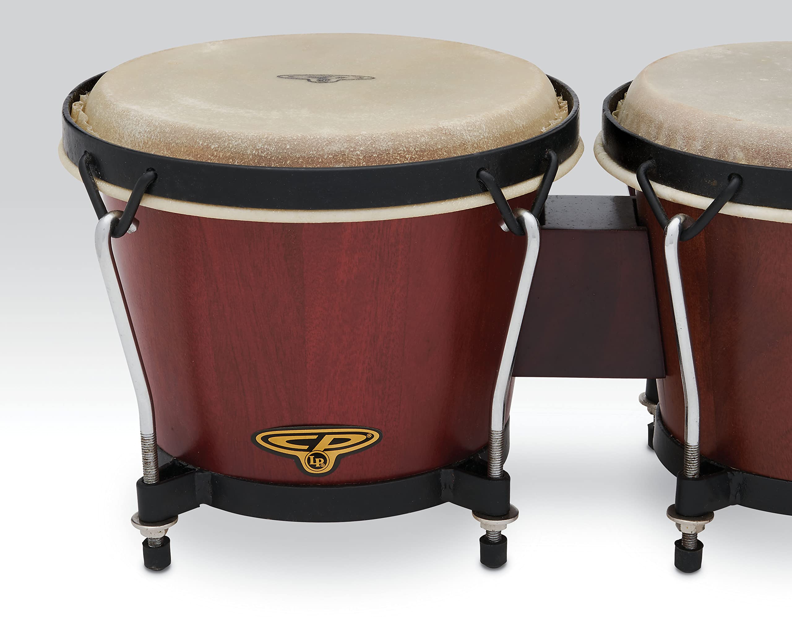 Latin Percussion Cosmic Percussion 6 7-inch Traditional Set-Dark Wood Bongos (CP221-DW)