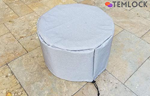 Cover Compatible for Breeo Fire Pit X Series 19 or Double Flame 19 - Fits Standard or Sear Plate model - Outdoor Water-resistant Fire Bowl Protective Cover - Temlock FPC-1000