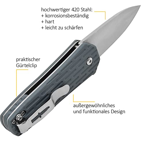Camillus Wedge 5.75" Folding Knife, 2.25" Drop-Point Blade, Slate Blue (19399)