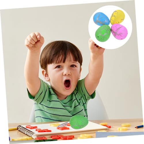 EXQUIMEUBLE 12pcs Water Hatching Dinosaur Eggs Mini Toy Kids Educational Toys Inflatable Toy Transforming Dinosaur Toys Easter Eggs Surprise Toys Dinosaur Egg Toys Inflation Toy Dinosaur Model