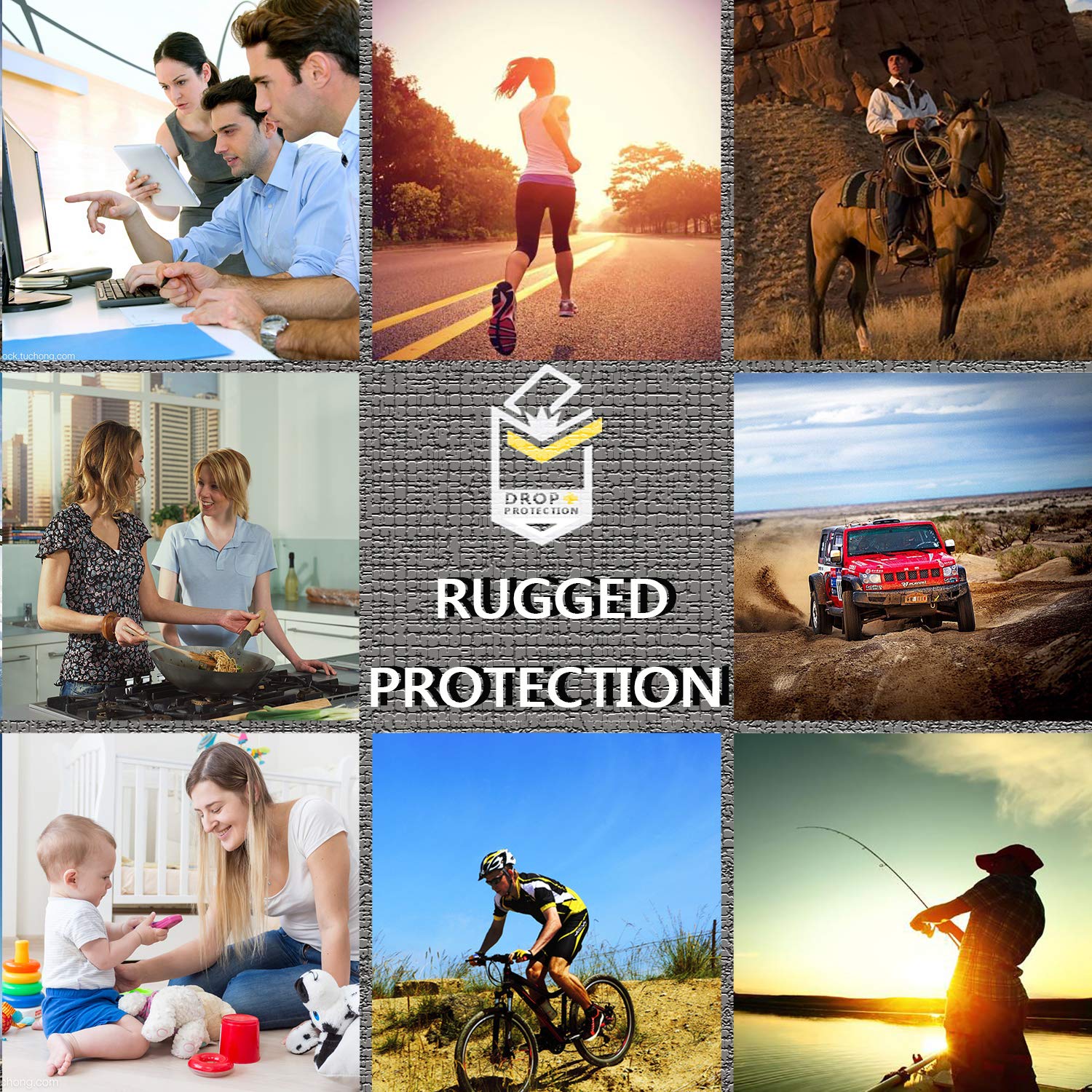 Bnuoda Galaxy A71 5G Case, Heavy Duty Shockproof Cover Full-Body Armor Protective Defender Case for Samsung Galaxy A71 5G US Version NOT Compatible with The UW Version and International Version