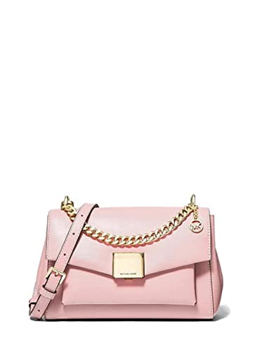 Michael Kors Lita Medium Leather Crossbody Bag (Powder Blush)