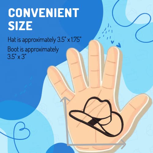 COWBOY COOKIE CUTTERS Country Western Rodeo Boot Cowboy Cowgirl Hat And Rustic Horseshoe Wild West Cookie Cutters For Any Special Occasion/Celebration (3 Pack)