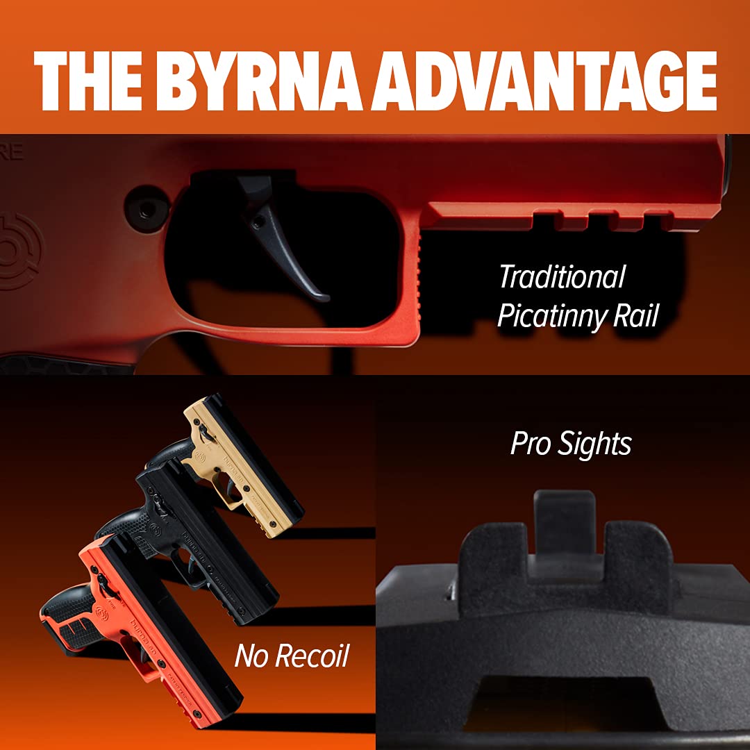 Byrna SD [Self Defense] Pepper Ultimate Bundle - Pepper Spray, Non Lethal, Home and Personal Defense | Proudly Assembled in The USA (Black)