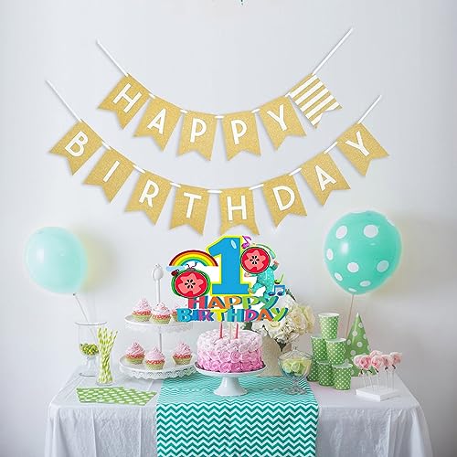 Cartoon Birthday Cake Topper, for 1st Birthday Cake Toppers Cartoon Theme Party Cake Decoration (1)