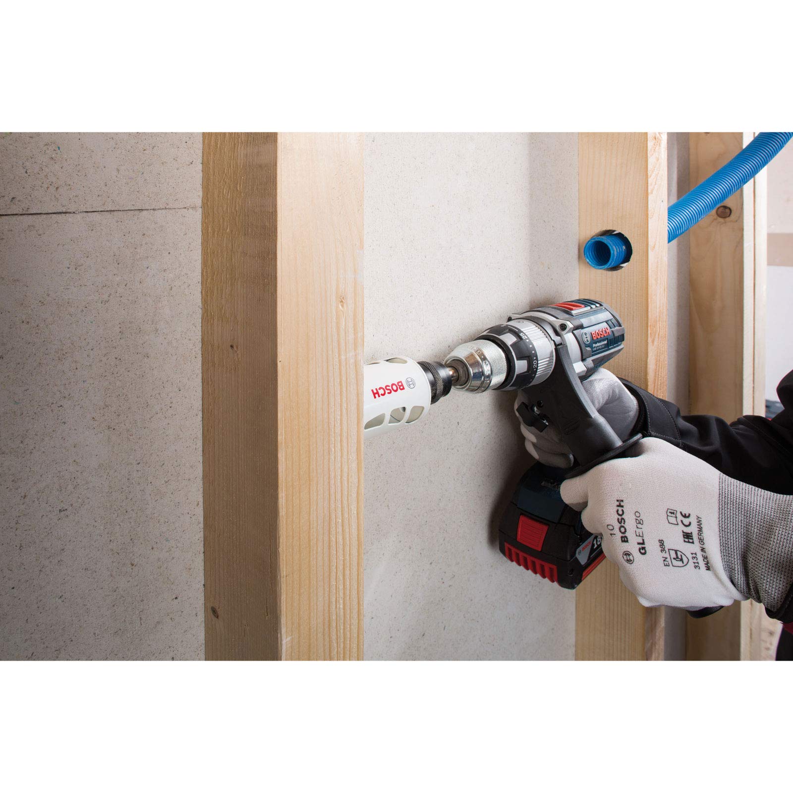 Bosch 2608584670 HSS Bi-Metal Progressor Hole Saw Kit, Blue, Pack of 9