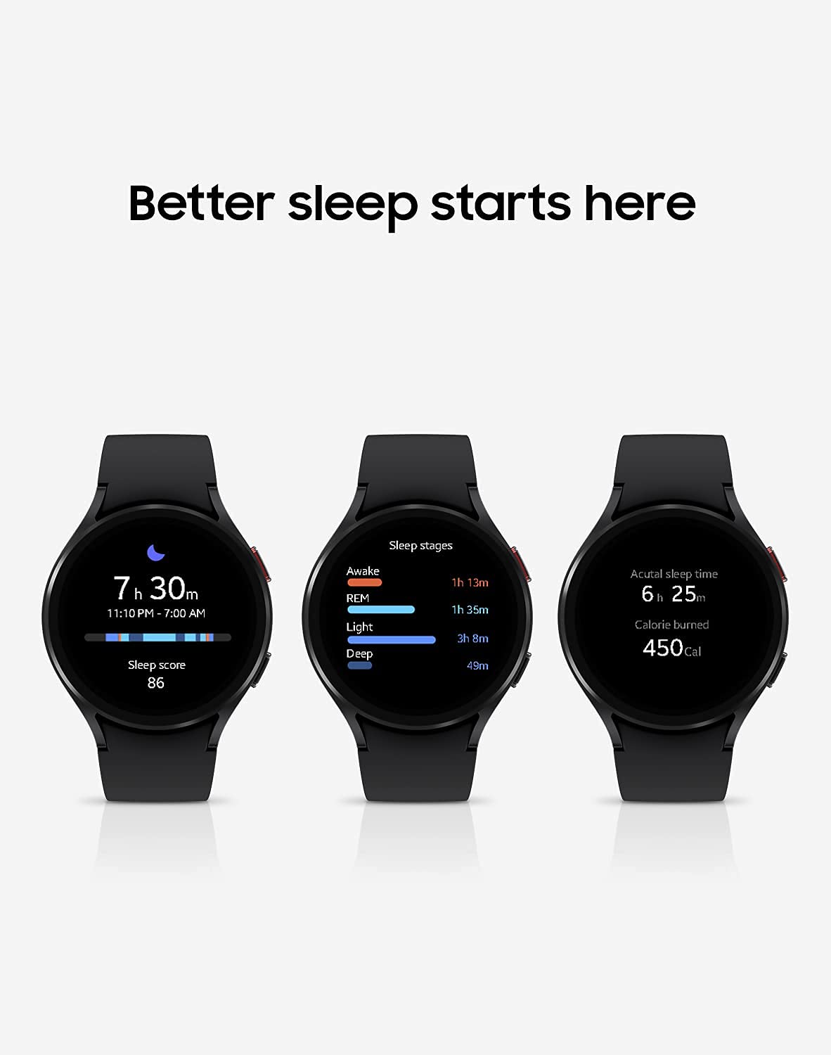 Samsung Galaxy Watch 4 44mm Smartwatch with ECG Monitor Tracker for Health Fitness Running Sleep Cycles GPS Fall Detection LTE US Version, Black (Renewed)