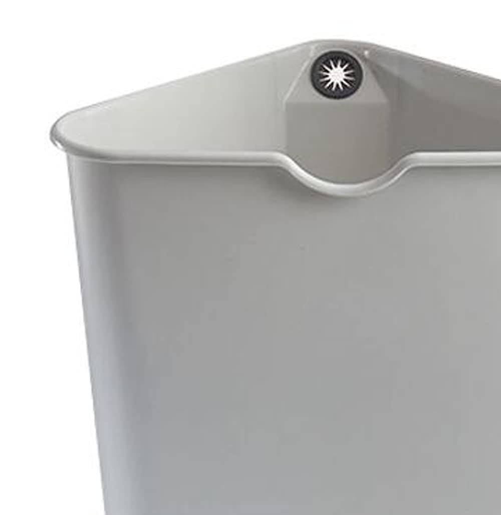 Happiness Decoration Plastic Triangle Garbage Can Without Lid Home Office Bathroom Trash Can Waste Paper Basket Wastebasket for Narrow Spaces Recycling Bins (White) …