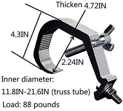 C Clamp Dj Light Clamps Stage Light Clamp for DJ Lights Par Spotlight Moving Head Light Pole Mount Stage Lighting Kit Lighting Stand and Truss Package (4 pack)