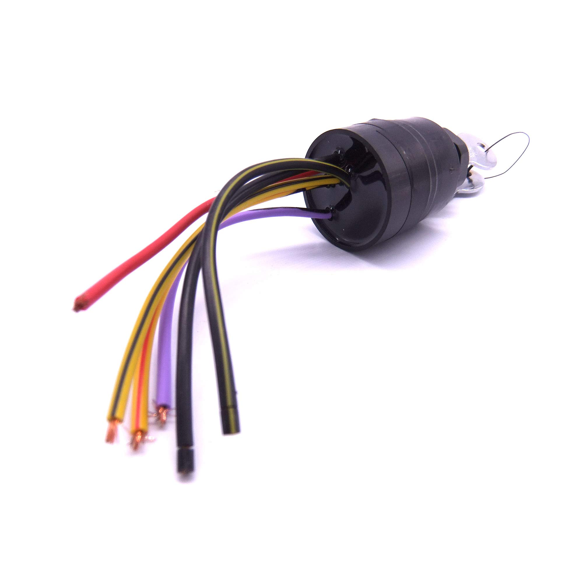 Boat Engine 87-17009A2 Starter Ignition Switch for Mercury Marine Mercruiser Quicksilver Outboard Motor Control Box, 3 Position, 6 Wire, fits Sierra MP41070-2