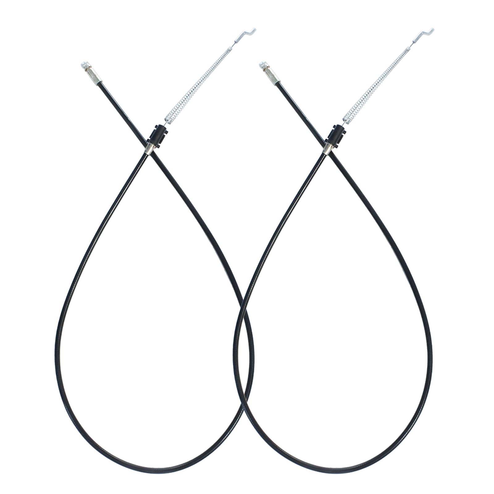 Biaungdo 2 Pcs Sofa Recliner Cables, Universal Recliner Part Release Cable Replacement Part Metal Sofa Couch Recliner Pull Handle Hook Exposed Cable (Black, 38.2in Total Length)