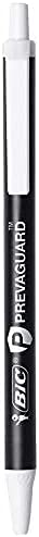 BIC PrevaGuard Clic Stic Ballpoint Pen Contains Built-in Protection On the Pen To Suppress Growth, Black, 60-Count (2 PACK)