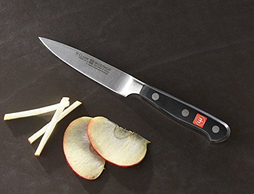 Wüsthof Classic High Carbon Steel Paring Knife, 3.5", Black
