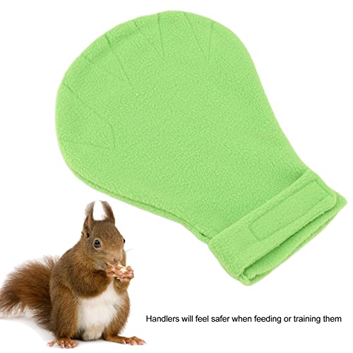 HEEPDD Sugar Glider Bonding Mitt, Bite Resistance Small Animals Bonding Calming Glove for Small Animal Sugar Glider Hedgehog Green