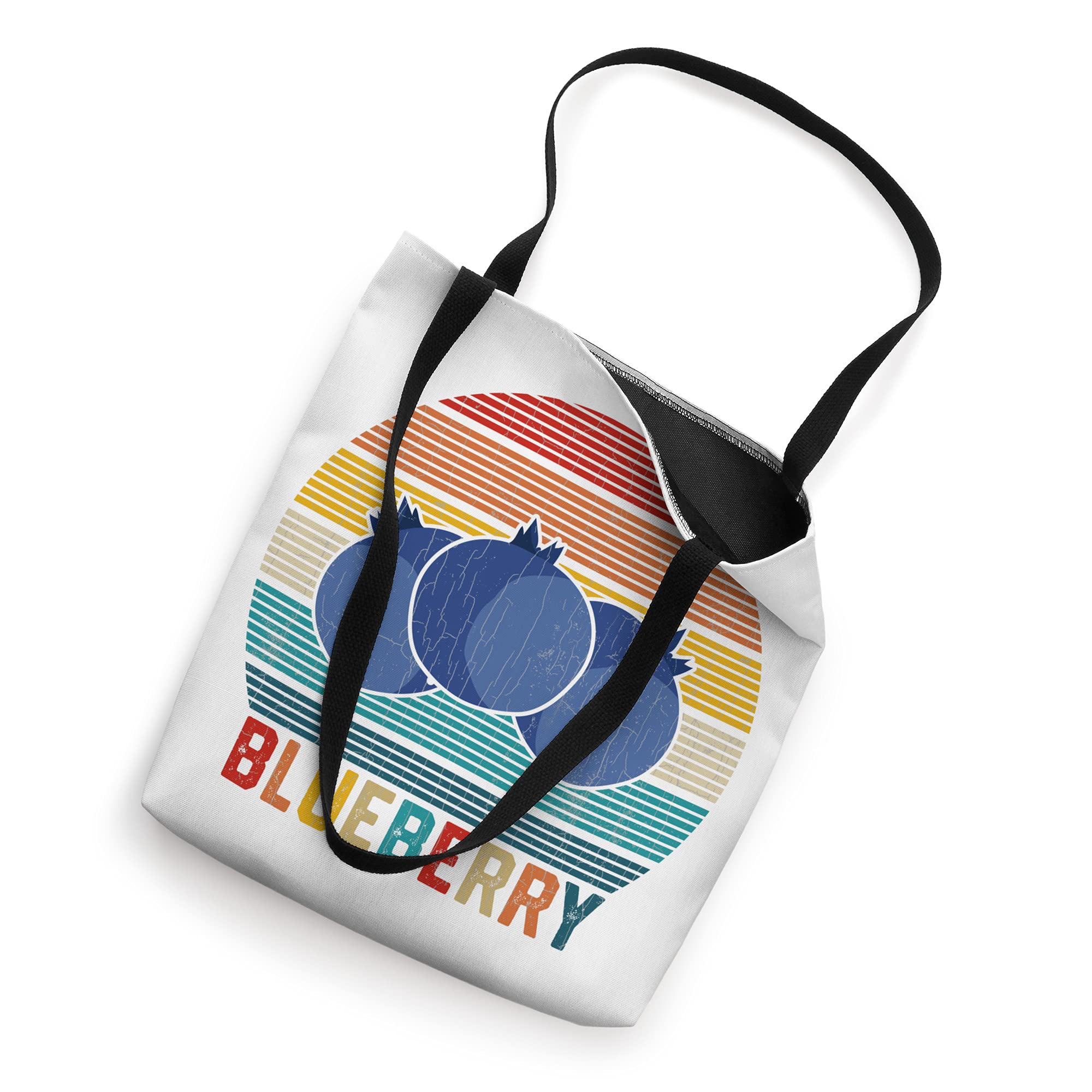 Blueberry Retro Funny Berry Lover Eater Graphic Tote Bag