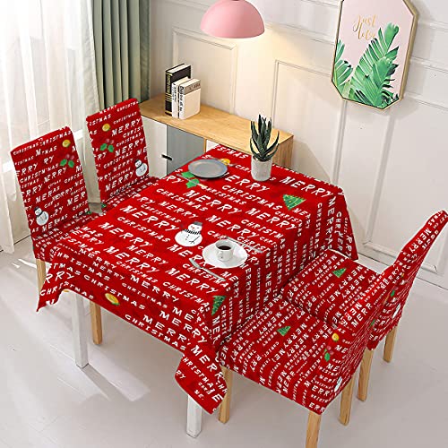 Christmas Decoration Dining Table Tablecloth Waterproof Square Wedding Ornaments Waterproof and Oil Proof Table Mat A3 140x210cm
