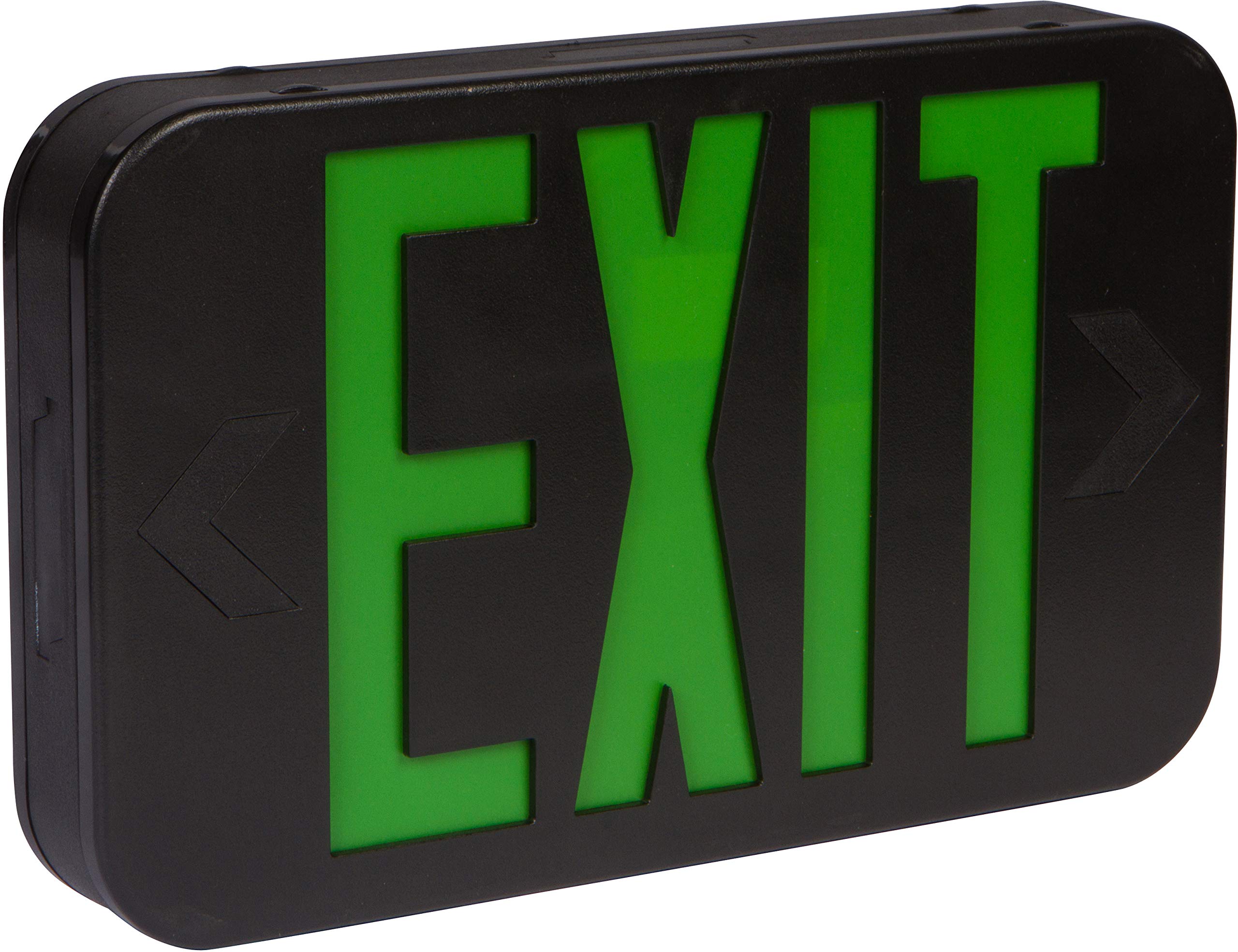 Morris Products 73017 LED Exit Sign, Green LED Color, Black Housing by Morris Products