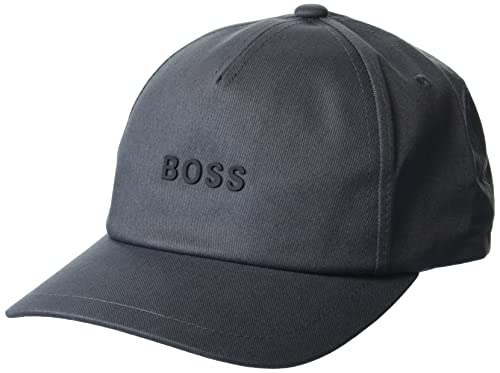 BOSS Men's Cotton Twill Small Logo Cap, Medium Grey, PCE
