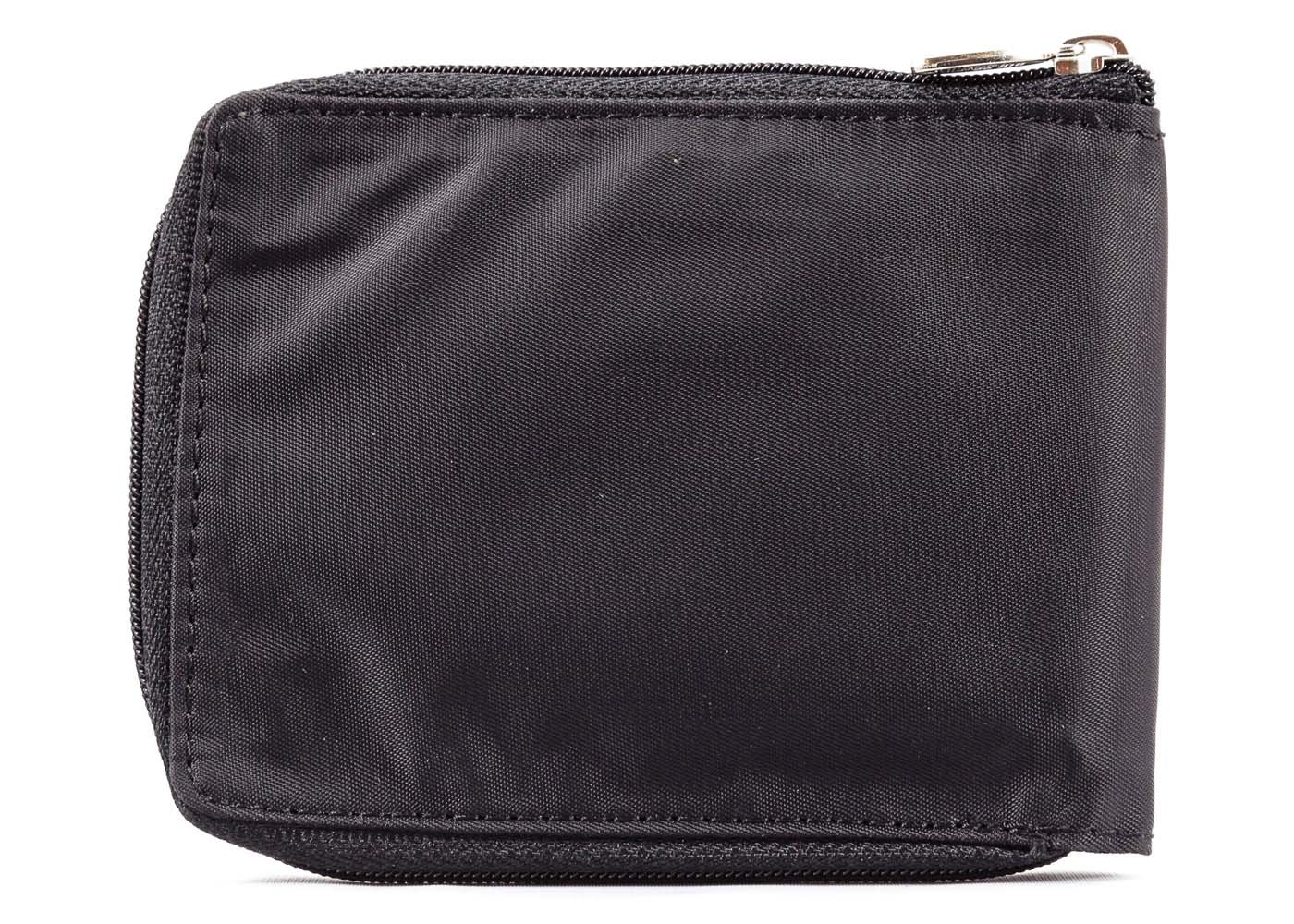 Big Skinny Men's Zippered Bi-Fold Slim Wallet, Holds Up to 25 Cards, Black