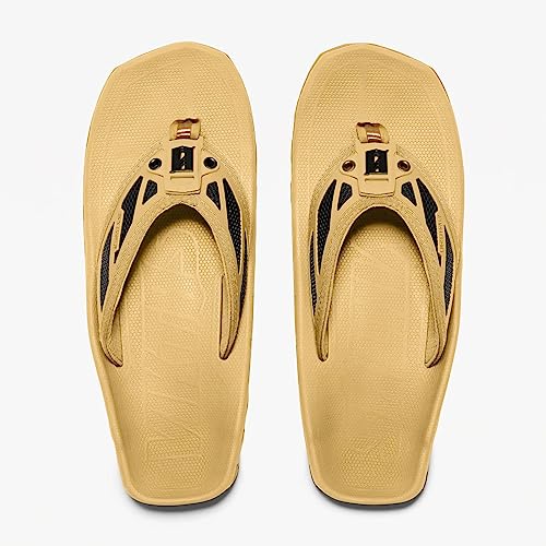 VIKTOS Men's Ruck Recovery Sandals | Comfortable Lightweight Casual Outdoor Flip Flops with Dropped Heel & Thermoformable EVA Footbed, FDE, Size: 11