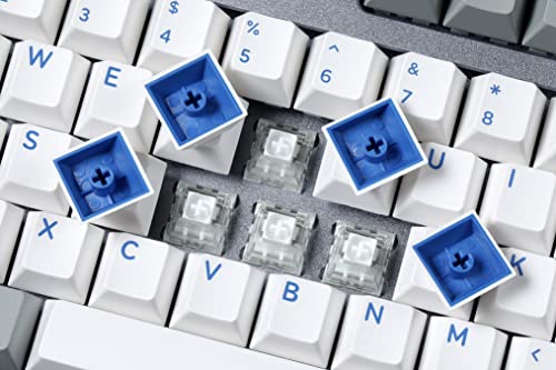 DROP DCX Camillo Keycap Set, Doubleshot ABS, Cherry MX Style Keyboard Compatible with 60%, 65%, 75%, TKL, WKL, Full-Size, 1800 layouts and More, White