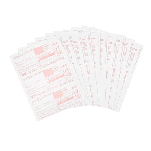 Blue Summit Supplies 1099 NEC Copy A Forms, 2024, 50 Pack, New Tax Forms for Reporting Nonemployee Compensation for Independent Contractors, Copy A ONLY, 50 Pack (17 Sheets, 3 Forms Per Sheet)