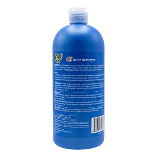 Shout for Pets Turbo Oxy Urine Remover | Carpet Cleaner and Pet Odor Eliminator in Fresh Scent, 32 Oz | Fast, Easy, and Effective for Pet Odors in Homes