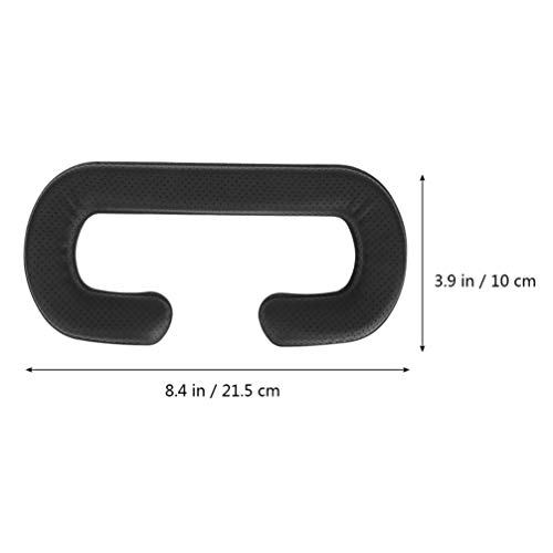 Hemobllo VR Face Cushion- 2 Pcs VR Cover Foam Replacement Eye Mask VR Face Cushion PU Leather Soft Memory Foam Pad Compatible with HTC Vive VR (Random Thickness: 6mm/ 11mm)