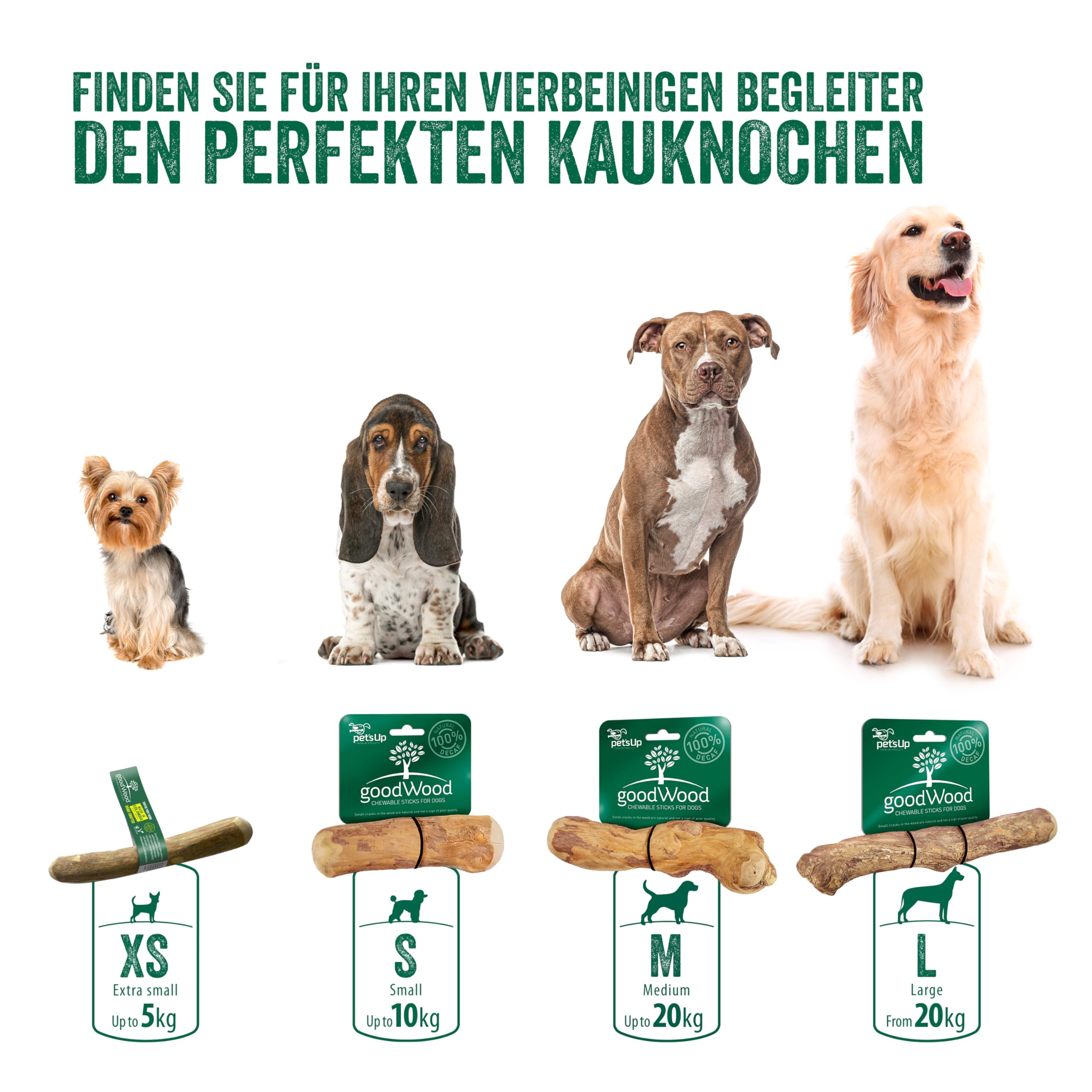 GoodWood Coffee Tree Wood - Chewable Stick Medium, 200 g