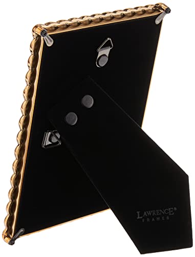 Lawrence Frames Rope Design Metal Frame, 4x6, Gold