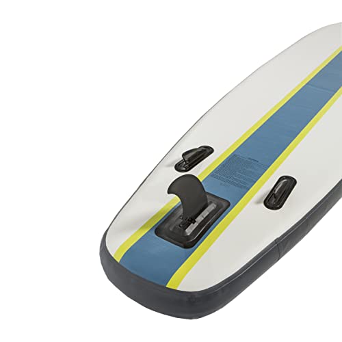 Blue Water Toys Inflatable Crossover Stand Up Paddle Board/Kayak Kit - Pump, Backpack, Coil Leash, Paddles, Detachable Seat, SUP 300 Pound Limit, 10 Feet by 32 Inches