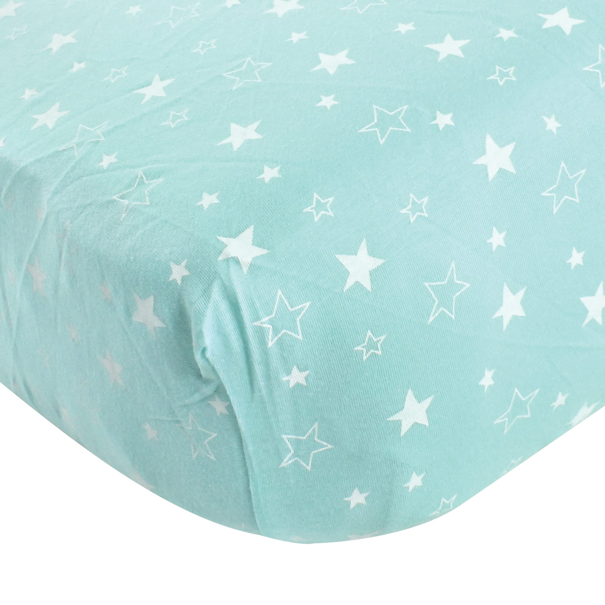 Luvable Friends Unisex Baby Fitted Crib Sheet, Boy Basic Elephant, One Size