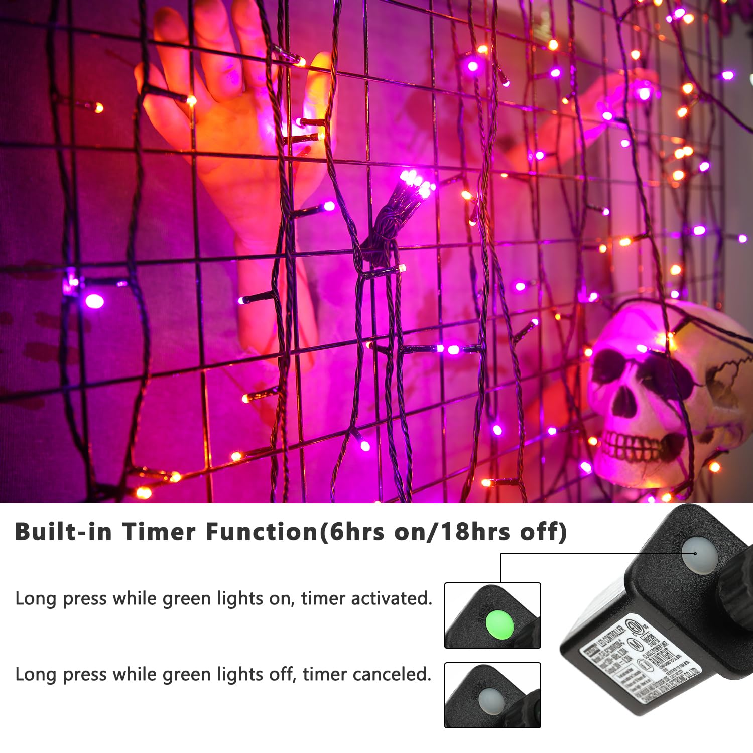 Brizled White Christmas Lights, 78.74ft 240 LED Mini String Lights Connectable, Plugin Christmas String Lights Outdoor, 8 Modes Christmas Tree Lights Waterproof for Indoor Outside Xmas Garden Decor
