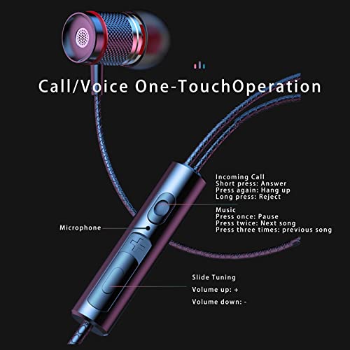 DSVOTVOT USB C Headphones, Earphones with Microphone,Type C Stereo Sound Headphones Wired in-Ear Earbuds for Samsung Galaxy S22 S21 FE OnePlus 10 9 Pro Google Pixel 6