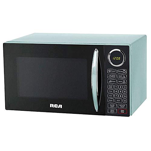 RCA RMW953-BLUE RMW953 0.9-Cubic Feet Microwave Oven with Oversized Display, Blue