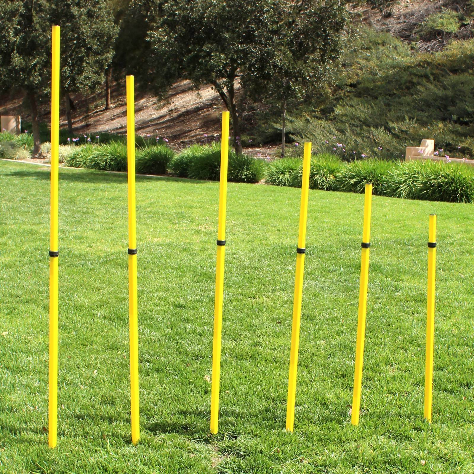 Bluedot Trading Soccer Agility Training Poles, Fixed or Adjustable (4,6,8pc-set)
