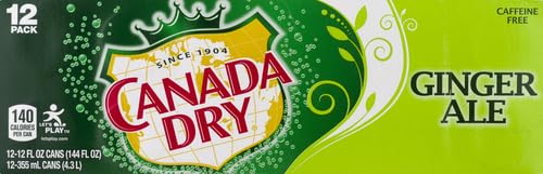 Canada Dry Ginger Ale Soda, 12 fl oz cans (Pack of 12)