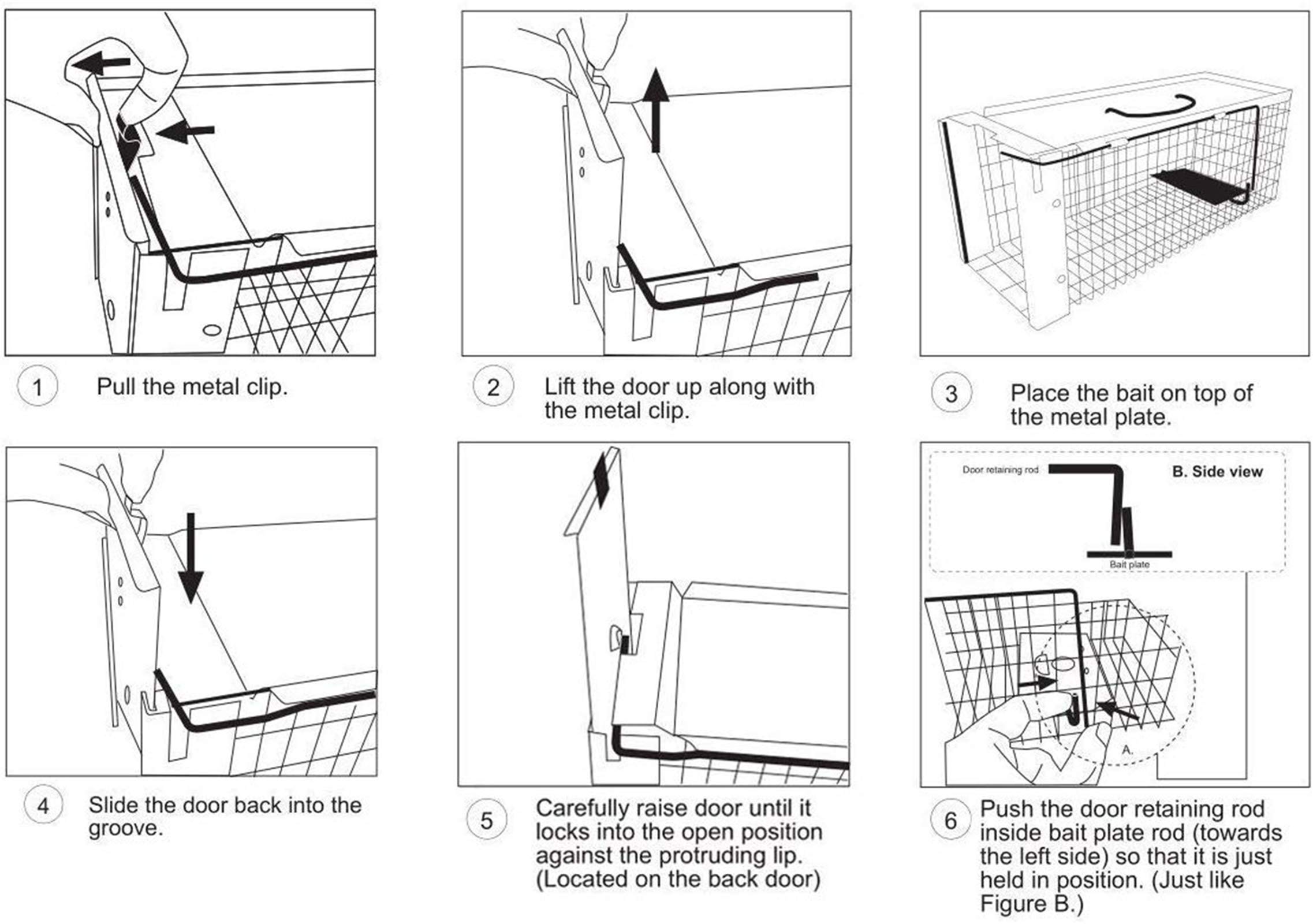 Faicuk Heavy Duty Squirrel Trap Chipmunk Trap Rat Trap and Other Similar-Size Rodents - 16.3β x 6β x 6.7β