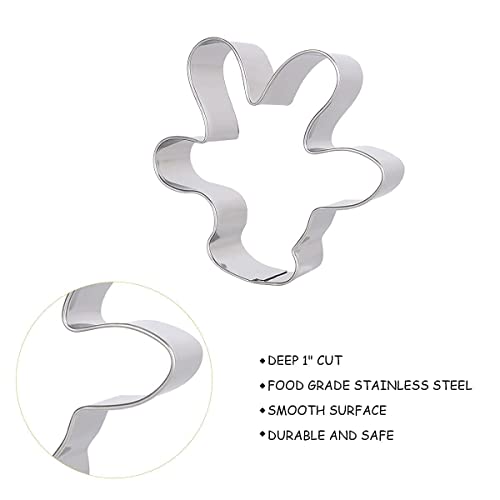 Cartoon Mouse Cookie Cutters, 8 Pack Baking Molds Stainless SteelĀ Biscuit Sandwich Cake Cutter Set for 2nd Birthday Party Supplies Favors