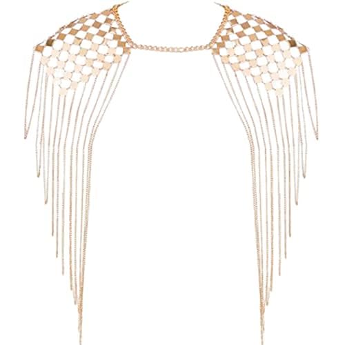 CanB Gold Body Chains Shoulder Body Chain Harness Sexy Body Jewelry Accessories for Women and Girls