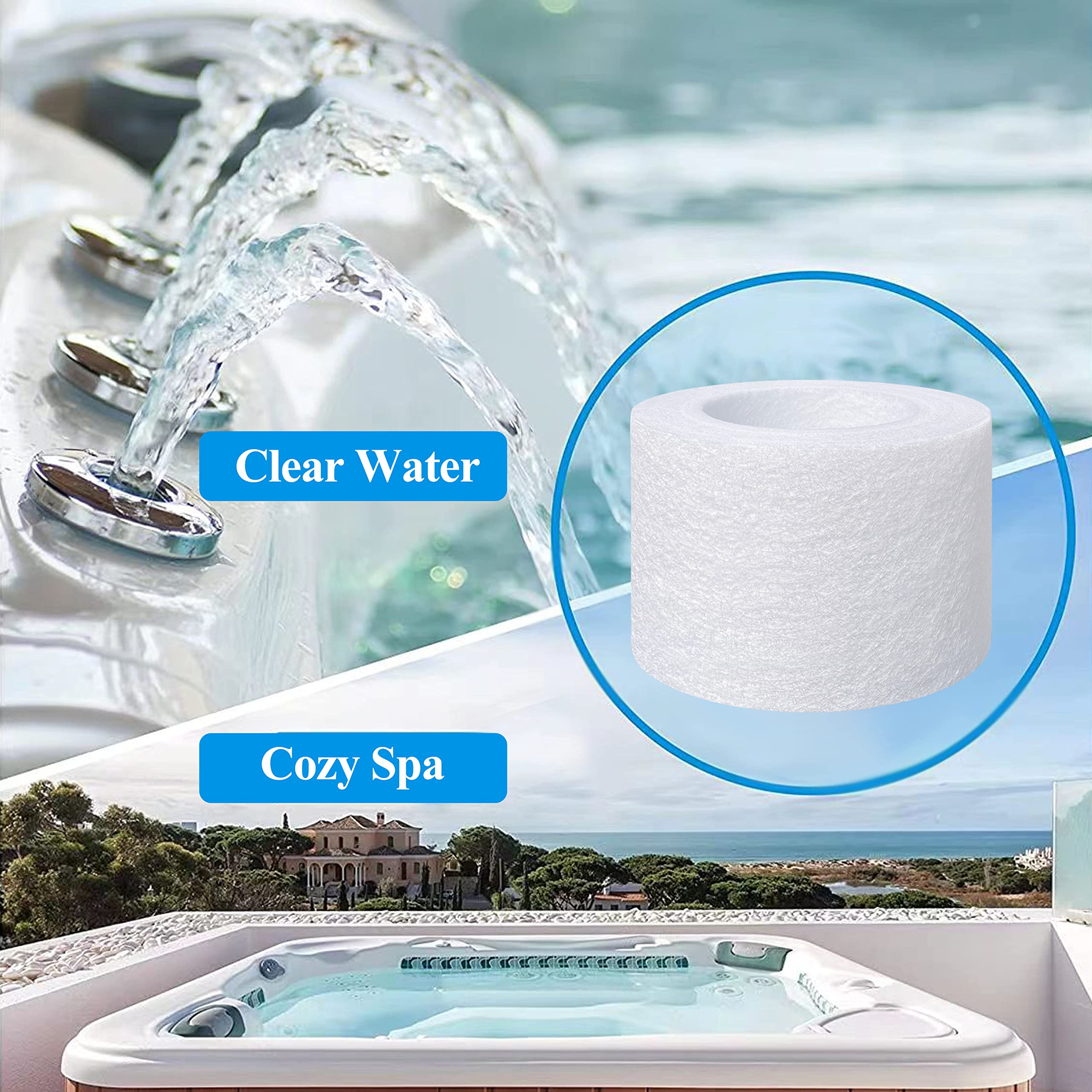 Cryspool Spa Filter Compatible with Sundance 6540-502, 850 & 780 Series, Throwaway Absorbtion Filter, FC-2812, 2 Pack