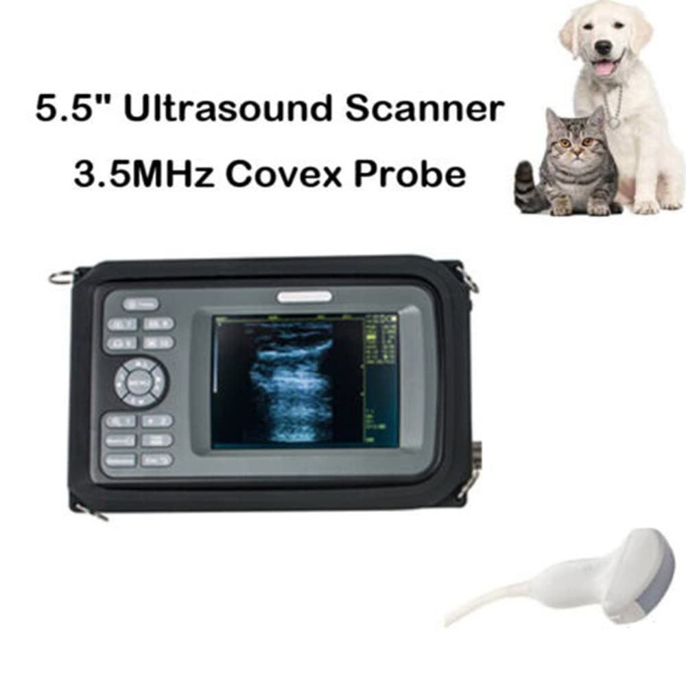 Colilove Vet Ultrasound Machine Portable Digital Handheld Veterinary Ultrasound Scanner with 3.5MHz Convex Probe for Pregnancy Check On Animals