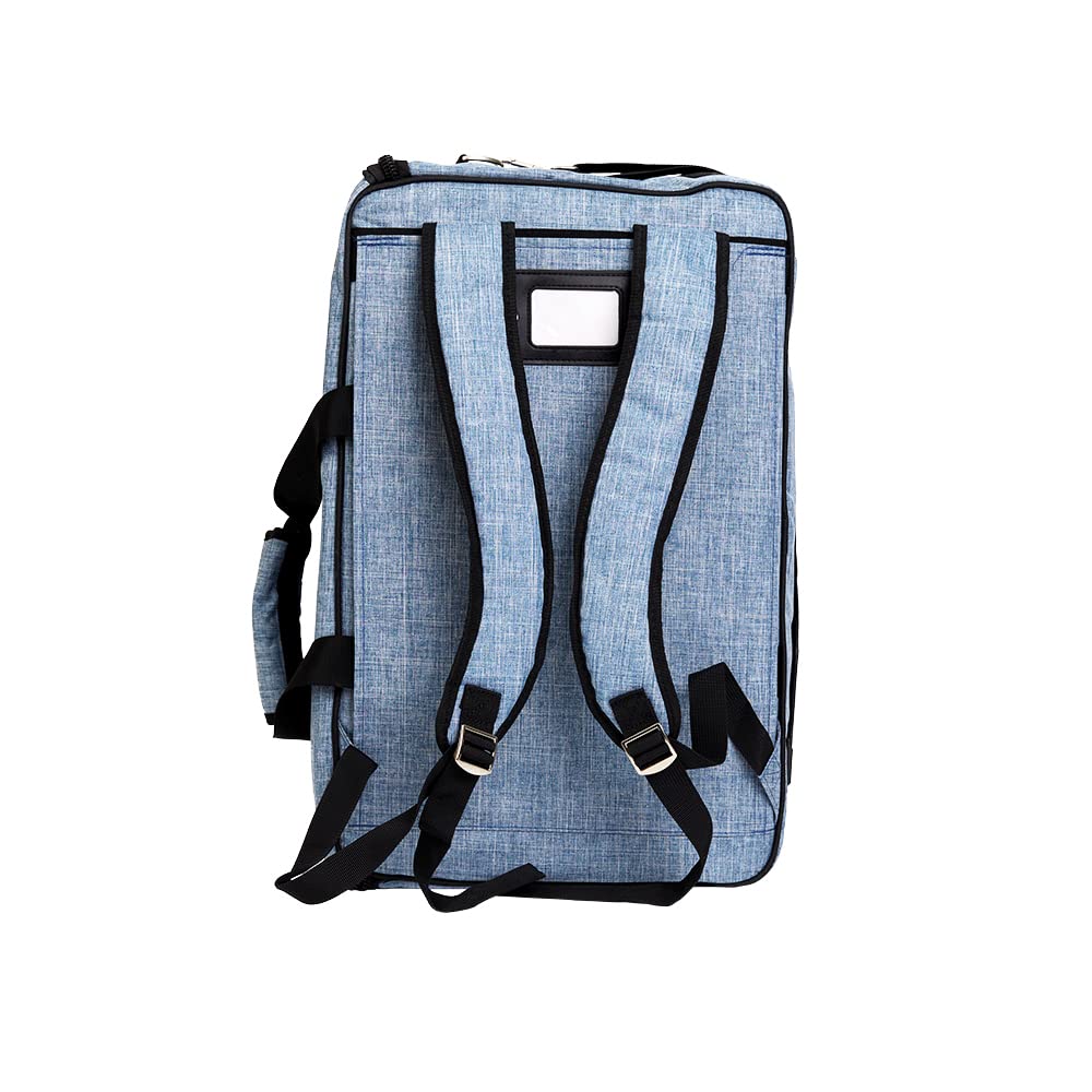 Board Game Bag - Allplay/BoardGameTables.com - [Backpack/Shoulder Strap/Luggage Slip] - Padded Board Game Carrier (Sky Blue)