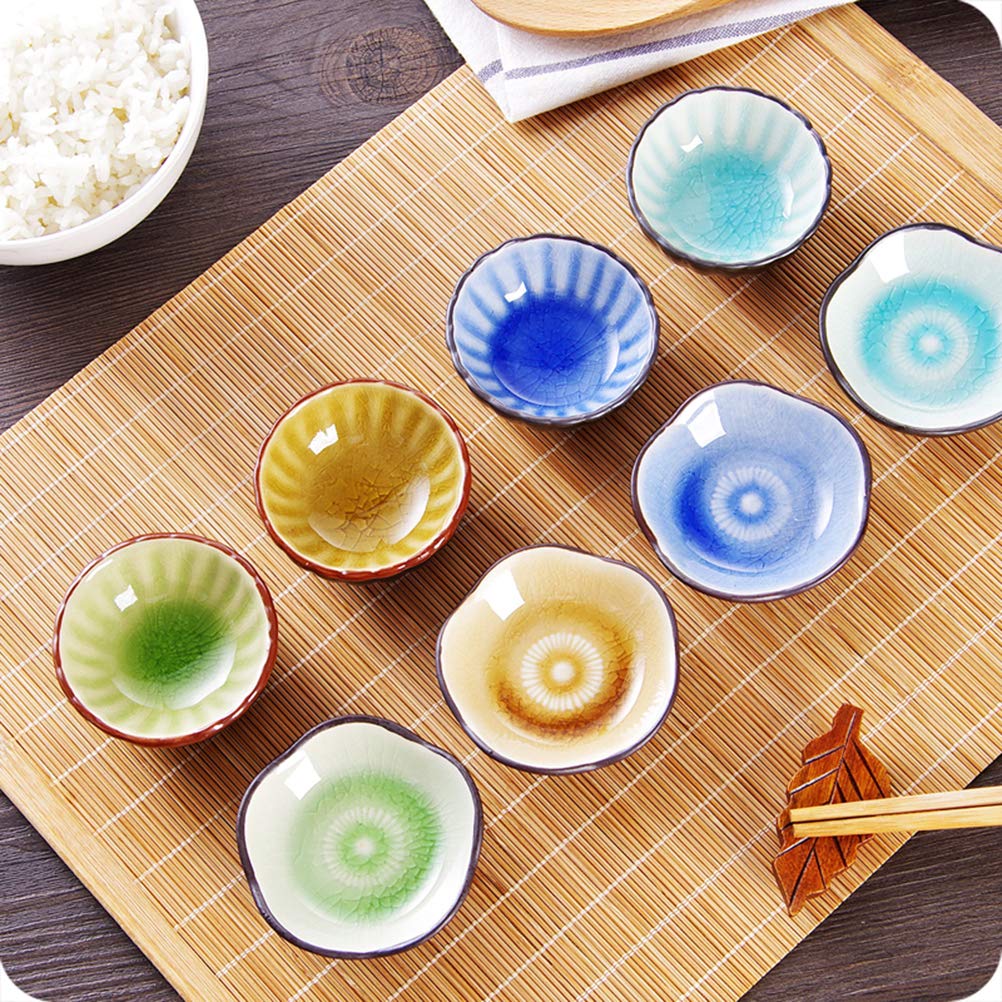 DOITOOL 3PCS para mini postres vinegar bowl serving bowl chip dip bowl appetizer tray mustard bowl seasoning dish dessert plate pickles headset essential oil dipping sauce bowl