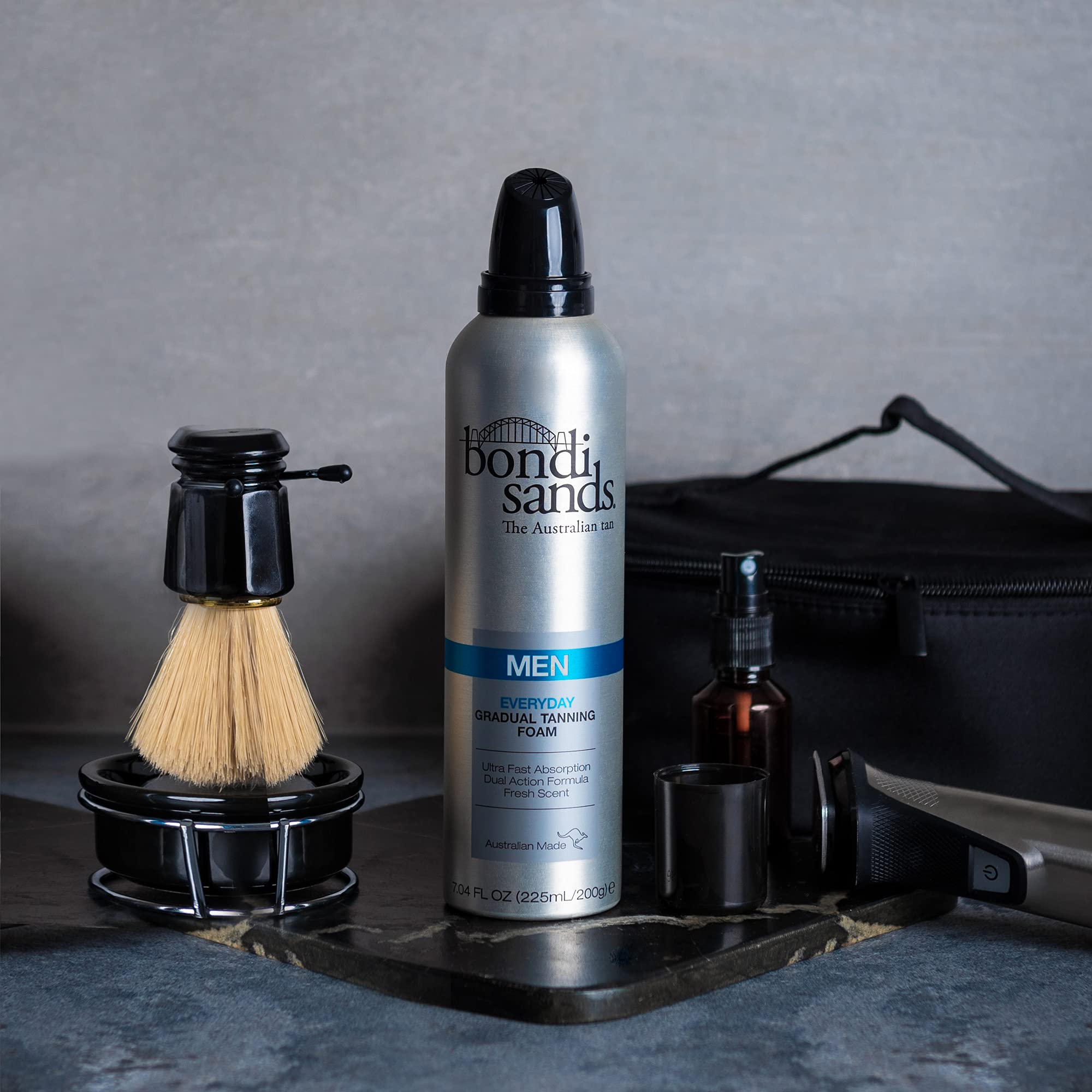 Bondi Sands Men's Everyday Gradual Tanning Foam | Effortless, Lightweight Tanning Foam Gradually Provides Easy Golden Glow | 7.04 oz/225 mL