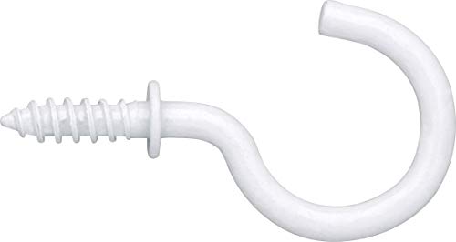 Liberty160378 7/8" Alloy Steel Cup Hooks (Pack of 36), White