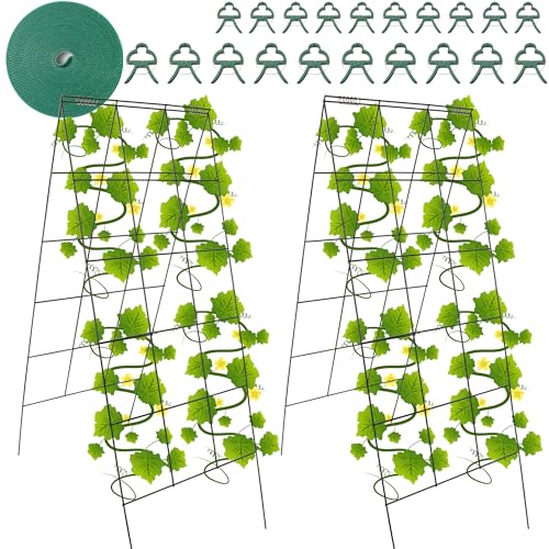 Cucumber Trellis A Frame Garden Trellis for Climbing Plants Outdoor Vegetables Flowers 2Packs
