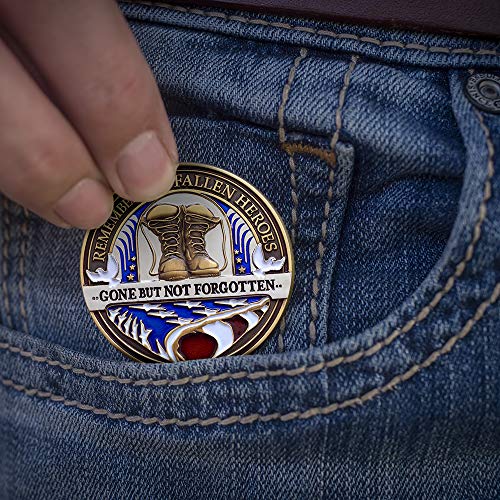 Fallen Hero Challenge Coin · Fallen Soldier Memorial Challenge Coin