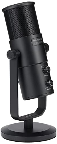M-Audio Uber Mic | Professional USB Microphone With Switchable Polar Patterns and Integrated Headphone Output